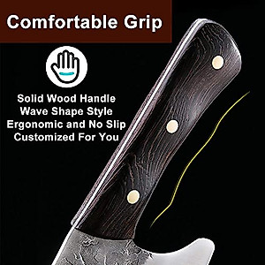 Hand Forged Serbian Chef Knife Boning Knife High Carbon Cleaver Knife Kitchen Knives