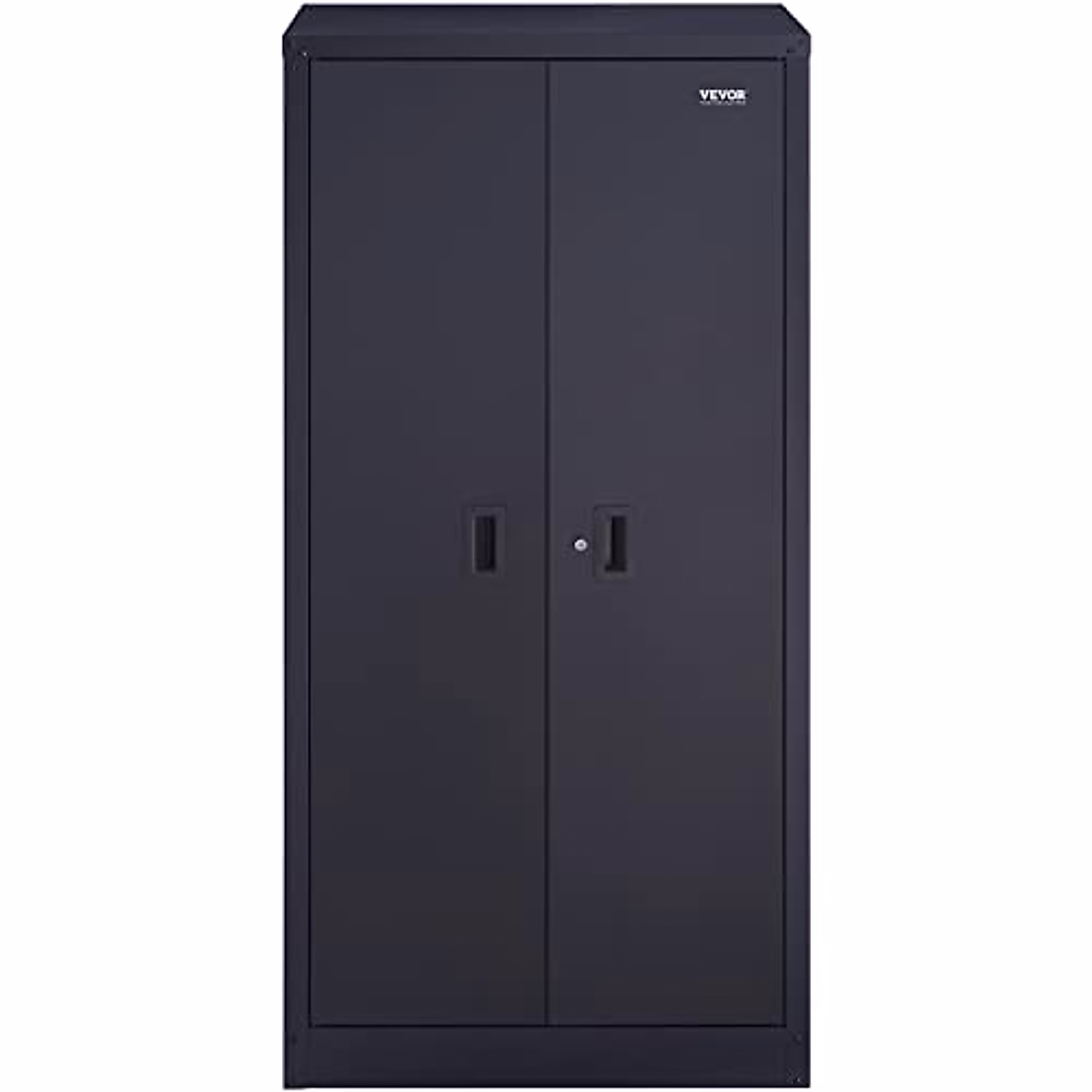 VEVOR Metal Storage Cabinet, 200 lbs Load Capacity per Shelf, 70'' Tall Lockable Powder-Coating Steel Garage Cabinet with 4 Adjustable Shelves, Magnet Doors & Lock, Perfect for Office Home Garage