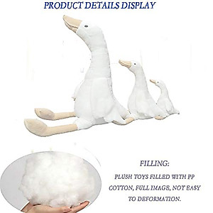 CHELEI2019 15.7" Swan Stuffed Animal,Goose Plush White Stuffed Animal Toy Gifts for Kids