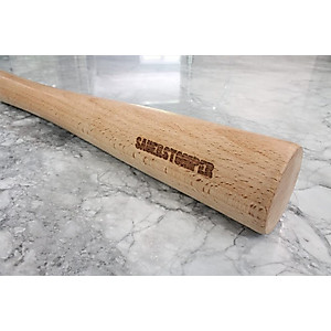 Humble House SAUERSTOMPER Sauerkraut Pounder for Mason Jars Fermentation of Vegetables Standard 12" One Piece of Solid German Beech Wood Cabbage Tamper for Packing Fermented Foods like Sauerkraut