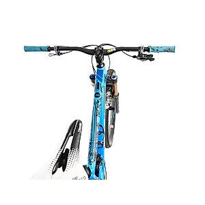 All Mountain Style Honeycomb High Impact Frame Guard Extra Semi-Transparent - Bike Frame Protector Supports Universal Fitting - Helps Protect Your Bike from Scratches, Chips and Dings (Ronin/ Black)