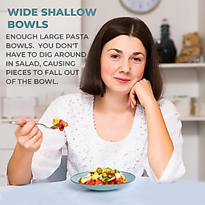 Esfour Ceramics Small Hand Craft Dessert Bowls - 12oz, Set of 6 - Microwave, Oven, Dishwasher Safe, Ice Cream, Soup, Snacks, Rice, Cereal, Chili, Side Dishes, Dips, Ideal Gift - Vivid Assorted Colors