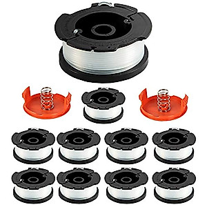BOOTOP PIN AF-100 Spool, AF100 Replacement Spool for Black and Decker AF1003ZP AF-100-3ZP AF-100-2 Weed Eater Parts AF-100-BKP for GH900 GH600 LST420 String Trimmer Line 30ft 0.065"