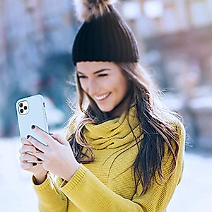 DOMAVER iPhone 11 Pro Max Case, Phone Case for iPhone 11 Pro Max Liquid Silicone Soft Gel Rubber Microfiber Lining Cushion Texture Cover Shockproof Protective, Light Blue