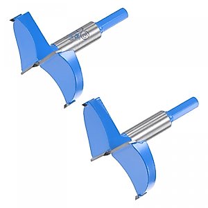 uxcell Tungsten Carbide Forstner Drill Bit Set 75mm 80mm, Woodworking Wood Hole Opener Hinge Hole Drilling Boring Bit Cutter