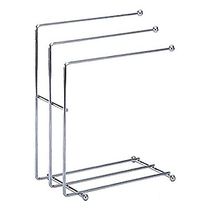 N/A Stainless Steel Kitchen Countertop Vertical Rag Rack Storage Rack Small Towel Drying Rack