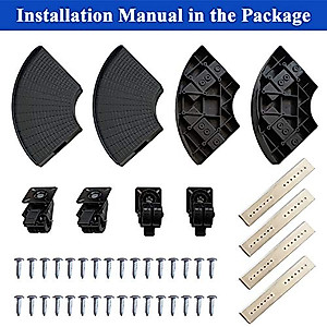 CASIMR Plant Caddy with Wheels, Heavy Duty 440lbs Capacity Rolling Plant Stand, 15-19 Inch Adjustable Indoor Outdoor Plant Dolly, Round Plant Roller Base Flower Pot Rack Holder Trolley Casters Tray