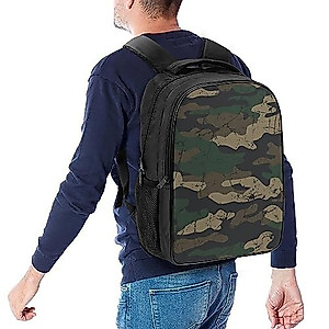 Camo Camouflage 16 Inch Backpack Durable Laptop Backpack Casual Shoulder Bag Travel Daypack
