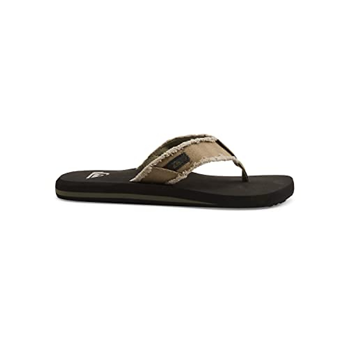 Quiksilver Men's Monkey Abyss 3 Point Sandal, Green/Black/Brown, 8 M US