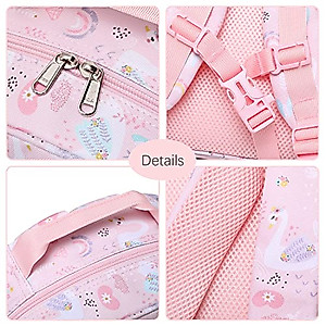 abshoo Swan Kids Backpack for School Girls Kindergarten Preschool Toddler Backpack (Swan)