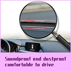 UGSHY Pack of 1 Car Dashboard Seal Strip, 5.24Ft Rubber Seal Protector Guard Strip, Universal Slit Windshield Trim, for Trucks, Boats, RVs (Black)