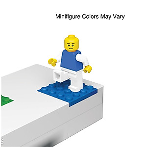 Lego Stationery Pencil Box with Four Building Bricks and Lego Minifigure (Minifigure Colors May Vary)