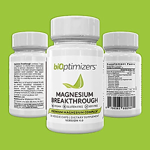 Magnesium Breakthrough Supplement 4.0 - Has 7 Forms of Magnesium: Glycinate, Malate, Citrate, and More - Natural Sleep and Brain Supplement - 30 Capsules