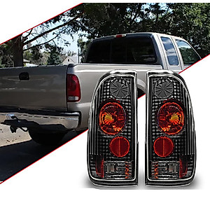 Winjet Tail Lights For 1997-2003 Ford F-Series F150 (Fits Styleside Models ONLY),2004 F150 Heritage, 1999 2000 2001 2002 2003 2004 2005 2006 2007 F250 F350 F450 F550 Super Duty Pickup Truck Taillights