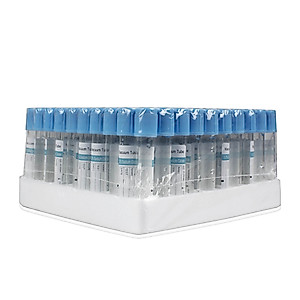 Generic Veterinary Lab Vacuum Collection Tubes, Blue, 2mL, 100pcs, Pet Supplies