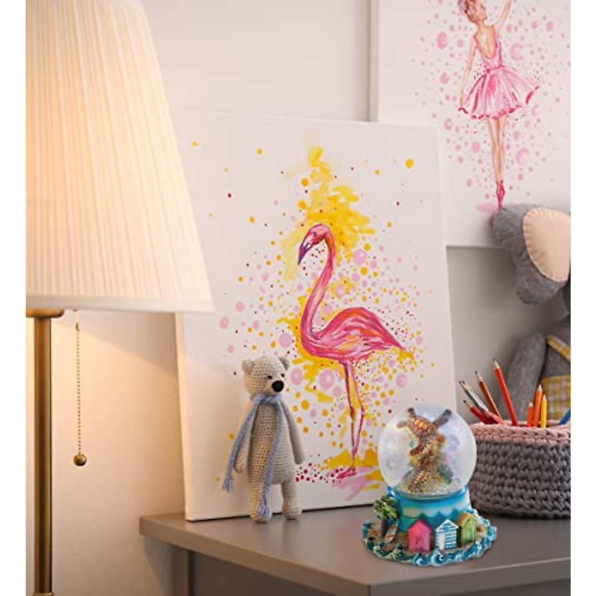 CoTa Global Cool Summer Sea Turtle Snow Globe - Water Globe Figurine with Sparkling Glitter, Collectible Novelty Ornament for Home Decor, for Birthdays, Holiday and Valentine's - 65mm