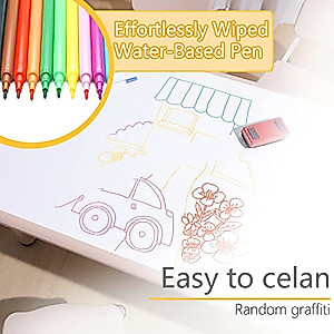 ALBSEOY Kids Table and Chair Set, Toddler Daycare Table and Chairs for Boys and Girls Age 2-12, Height Adjustable Table with 6 Seats, Preschool Table, Kids Table for Classrooms/Daycares/Homes