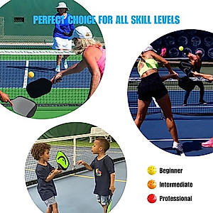 USAPA Approved Outdoor Pickleball Balls - 16 Pcs High-Bounce Balls with 40 Holes for Superior Durability | Tournament-Quality Set in 4 Bright Colors with Convenient Mesh Bag