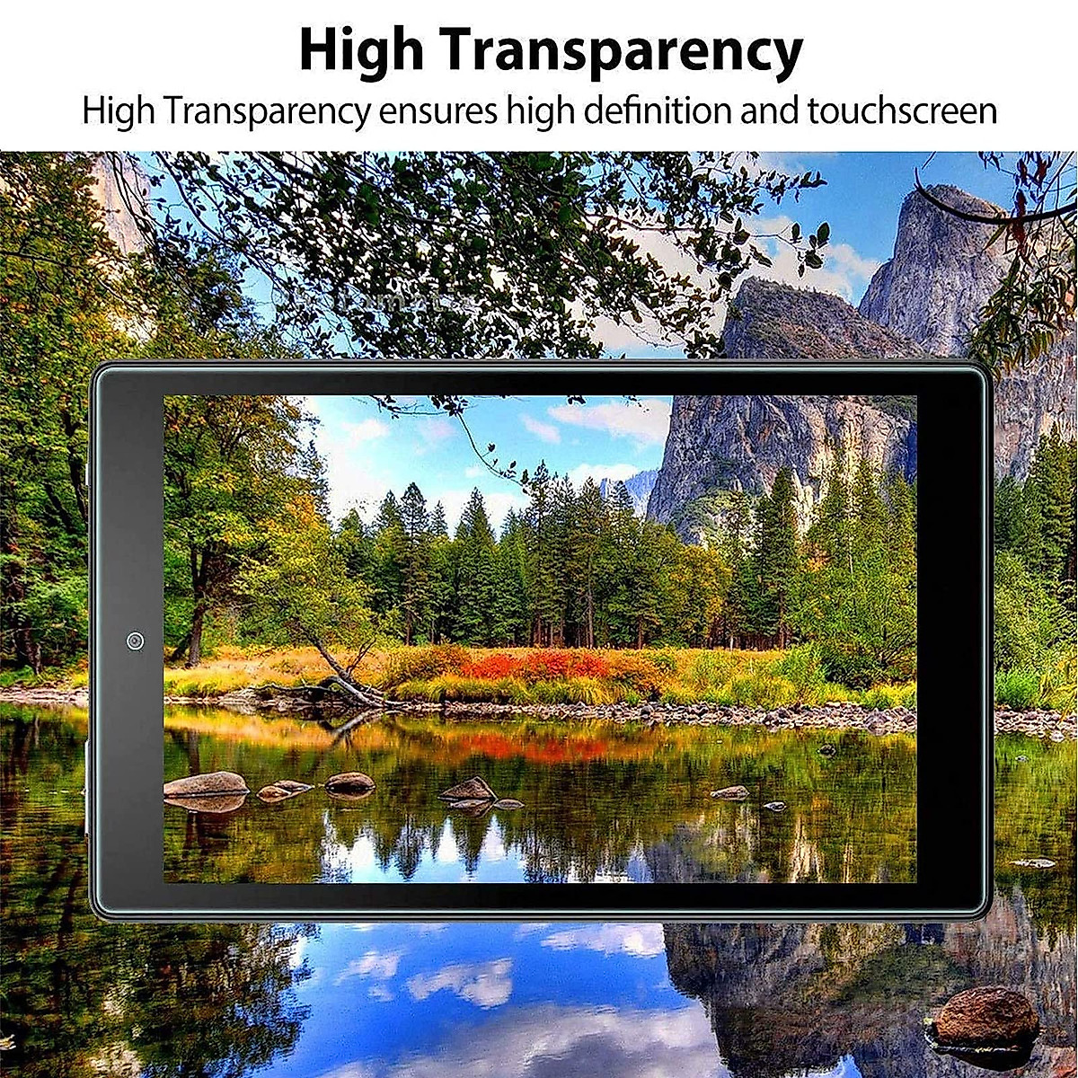 [2-Pack] Macoku All-New Fire 7 Screen Protector (2019/2017 Release -9th /7th Generation) Bubble-Free High Sensitivity Anti Fingerprint Scratch Tempered Glass/HD / 9H Hardness (2 Pack)