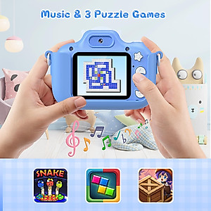 Kids Camera for 3-8 Years Old Toddlers Childrens Boys Girls Selfie Camera 20.0 MP HD 1080P IPS Screen Dual Digital Toy Camera for Kids Christmas Birthday Gifts