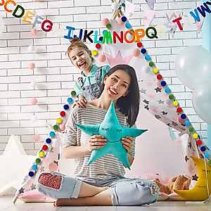 Alphabet Garland Felt Banners Alphabet Wool Felt Garland Letters Banners Wall Hanging for Toddler Room Nursery Baby Room Decor