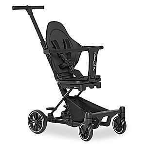 Dream On Me Drift Rider Baby Stroller in Black, Lightweight Stroller with Compact Fold, Sturdy Design, 360 Degree Angle Rotation Travel Stroller