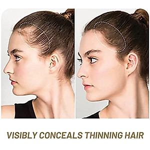 VOLLUCK Root Touch Up Hair Powder Root Cover Up Hairline Shadow Powder Stick, Root Touch Up Dark Brown for Thinning Hair for Women and Men, Bald Spots, Eyebrows, Beard Line, Dark-Brown