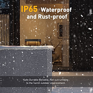 MVBT Outdoor Modern Post Light, 7.9" LED Column Pillar Lamp Fence Deck Cap Lights Waterproof Hard Wired Lantern 3000K Luxury Landscape Lighting for Patio Driveway Posts Garden Yard Decoration