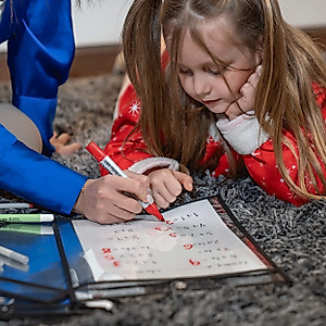 Mr. Pen- Dry Erase Pockets, 6 Pack, 10.2 x 14 Inches, Black, Reusable Plastic Sleeves for Paper, Clear Shop Ticket Holders, Dry Erase Pocket Sleeves, Dry Erase Sleeves, Clear Document Sleeves