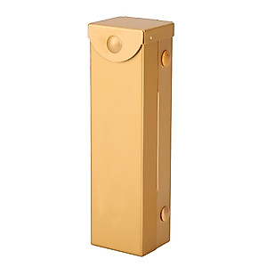 5pcs Table Game Dice, Aluminium Alloy Table Game Poker Games Dices Set with Storage Box for Table Games Poker Monopoly(Gold-Rectangle Box)