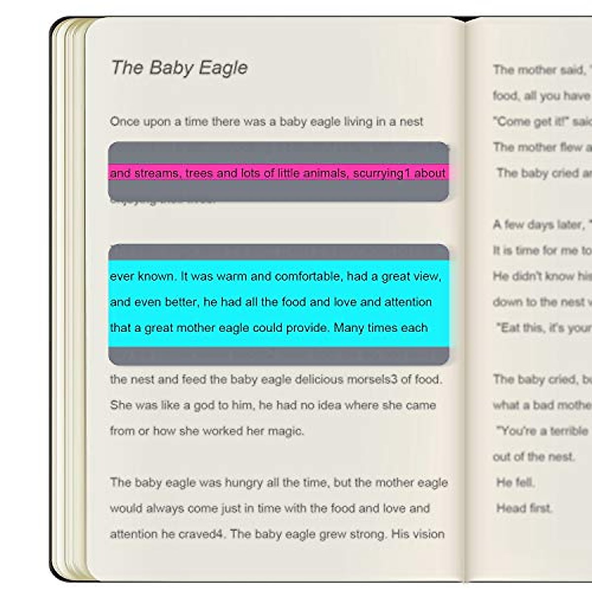 12 Pieces Guided Reading Highlight Strips with 2 Sizes Colored Overlay Highlight Bookmarks for Children and Teacher Supply Guided（6 Standard Size and 6 Large Size）