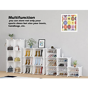 HOMIDEC Shoe Storage, 6-Tier Shoe Rack Organizer for Closet 24 Pair Shoes Shelf Cabinet for Entryway, Bedroom and Hallway