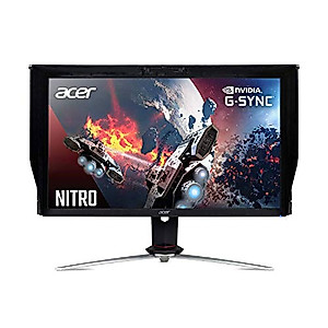 Acer Nitro XV273K Pbmiipphzx 27" UHD 3840 x 2160 IPS AMD Radeon FreeSync and NVIDIA G-SYNC Compatible Monitor, DisplayHDR400, Quantum Dot, 144Hz, 1ms, DCI-P3 , Delta E<1, Black