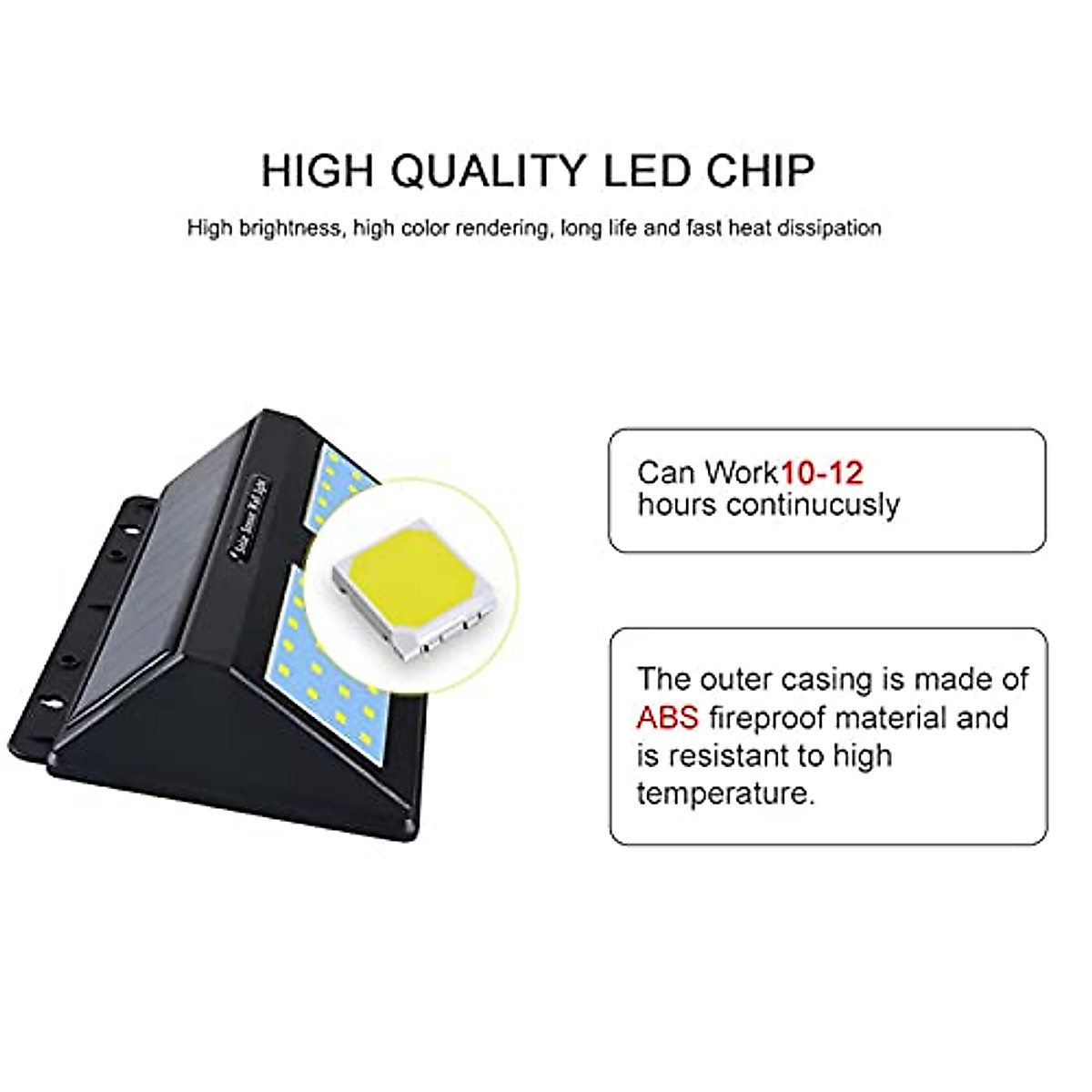 Wall Lampled Street Light Pir Motion Sensor Solar Garden Light Outdoor Waterproof Wall Lamp Solar Light for Home Garden Fence Stair asshow