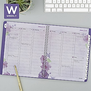 AT-A-GLANCE 2022 Weekly & Monthly Appointment Book & Planner by AT-A-GLANCE, 8-1/2" x 11", Large, Beautiful Day, Lavender (938P-905)