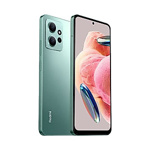 Xiaomi Redmi Note 12 4G LTE (128GB + 4GB) Global Unlocked 6.67" 50MP Triple (ONLY T-Moble/Tello/Mint USA Market) + (w/ 33W Fast Car Dual Charger Bundle) (Mint Green Global + 33W Car Charger)