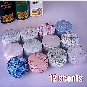 Scented Candles Gifts for Women,12 Pack Candles for Home Scented(Marble), Soy Scented Candles for Home, Aromatherapy Candle Gifts Set for Christmas Day, Birthday, Mothers Day