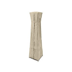 Covermates Square Patio Heater Cover – Weather Resistant Polyester, Elastic Hem, Water Resistant Zipper, Grill and Heating-Khaki
