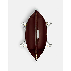 Coach Women's Mollie Tote in Signature Canvas (Chalk - Glacierwhite)