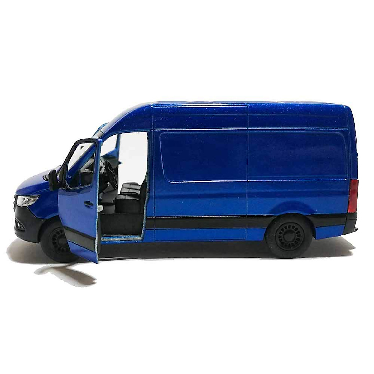 KiNSMART 2019 Mercedes-Benz Sprinter Cargo Van Blue 1:48 O Scale Die Cast Metal Model Toy Car w/Pullback Action