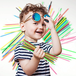 Pick Up Sticks - 240 Pieces Classic Pickup Sticks Retro Toys with 1 Black Bag for Family Fun Game Present