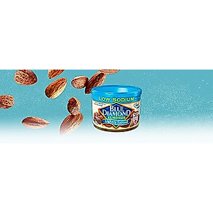 Blue Diamond Almonds, Lightly Salted, Low Sodium, 6 Ounce