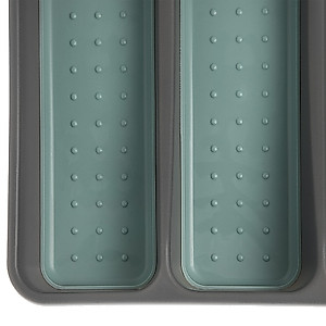 SIMPLEMADE Kitchen Drawer Silverware Organizer Tray - 6-Slot Small Flatware Holder and Utensil Holder - Desk Drawer Organizer - Storage for Kitchen, Office, Bathroom (Mint)