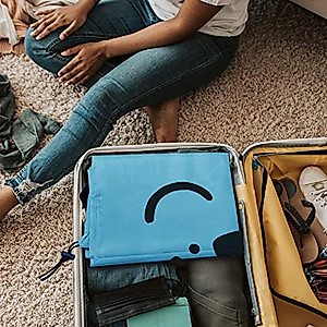 Laundry Bag with Cute Dog Face Pattern, Laundry Bags Extra Large Heavy Duty, Dog Canvas Laundry Bag with Strap, Dirty Laundry Travel Bag, Easy Fit a Laundry Hamper or Basket, Dog Lover Gifts…