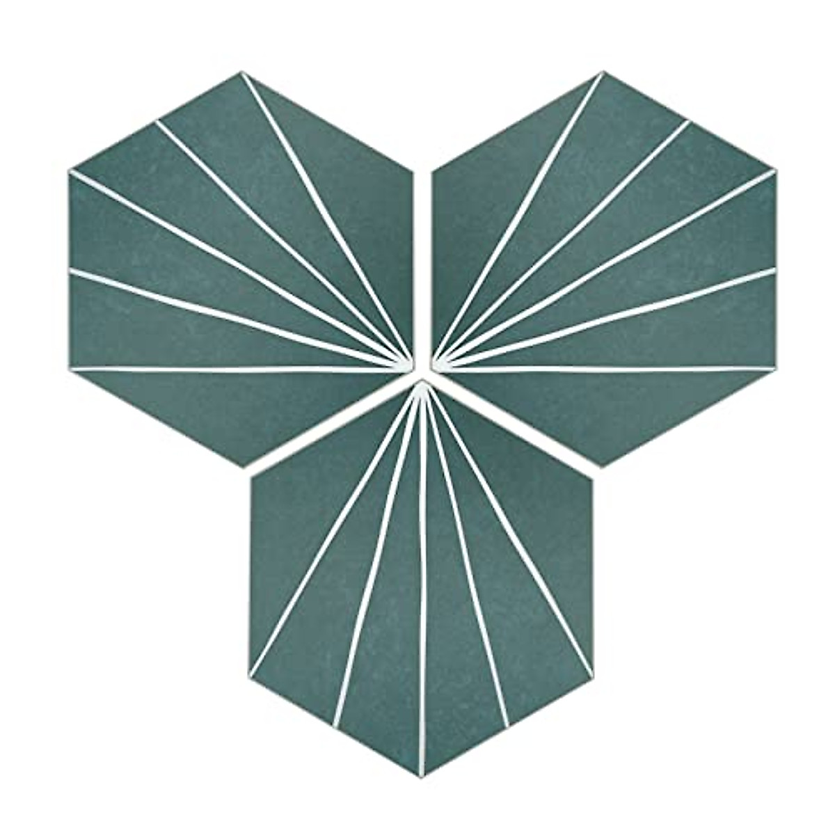 INNO STICKERS 6"x7" Peel and Stick Backsplash Tile Sticker,Flower Vintage Self-Adhesive Wall Tile for Living Room,Kitchen,Bathroom(Green,45)