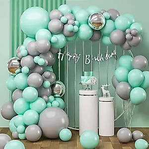 Voyzz Home 100pcs Green Balloons 12 Inches Latex Balloons, Helium Quality for Birthday Baby Shower Wedding Party Supplies Halloween Arch Garland Decoration