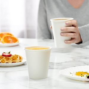 [300 Count - 12 oz.] White Paper Hot Coffee Cups