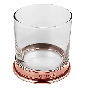 English Pewter Company 11oz Old Fashioned Whisky Rocks Glass In Stunning Rose Pewter Copper Finish [RP01]