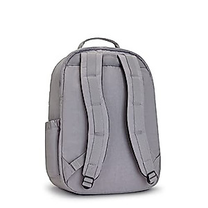 Kipling Women's Seoul Extra Large 17” Laptop Backpack, Durable, Roomy with Padded Shoulder Straps, Bag, Dove Grey, 34.5''L x 45''H x 23''D