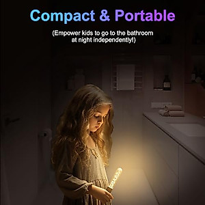 EGARNGY Motion Sensor Night Lights Indoor with Powerful Magnetic, 3 Colors/Acrylic Bubble Crystal Wall Sconce, Rechargeable Battery LED Wall Lights for Hallway/Stairway/Bedroom/Bathroom (1Pcs)